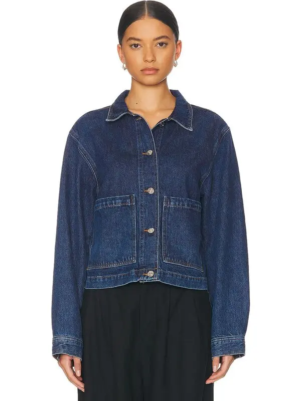 FRAME The Patch Pocket Denim Jacket - Noble