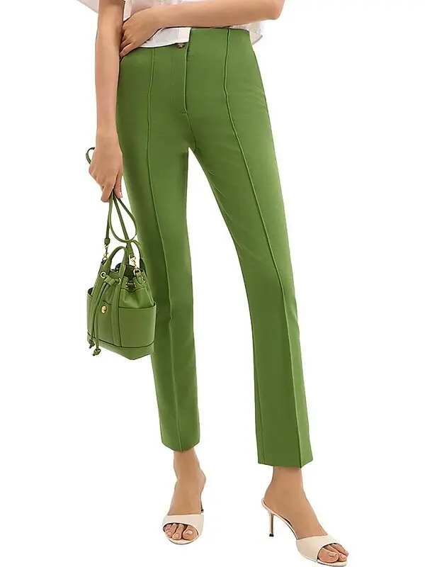 Veronica Beard Kean Ankle Pants - Lemongrass