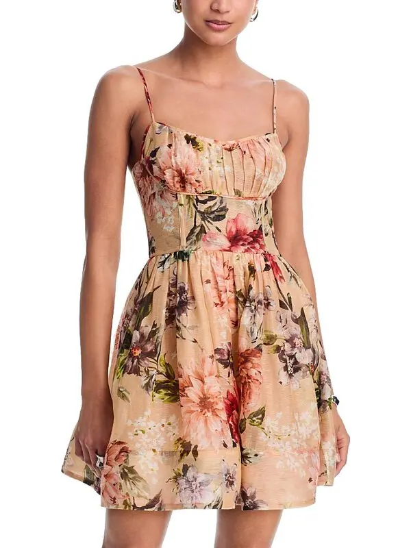 Cara Cara Alba Mini Dress - Margauz Bloom Ginger