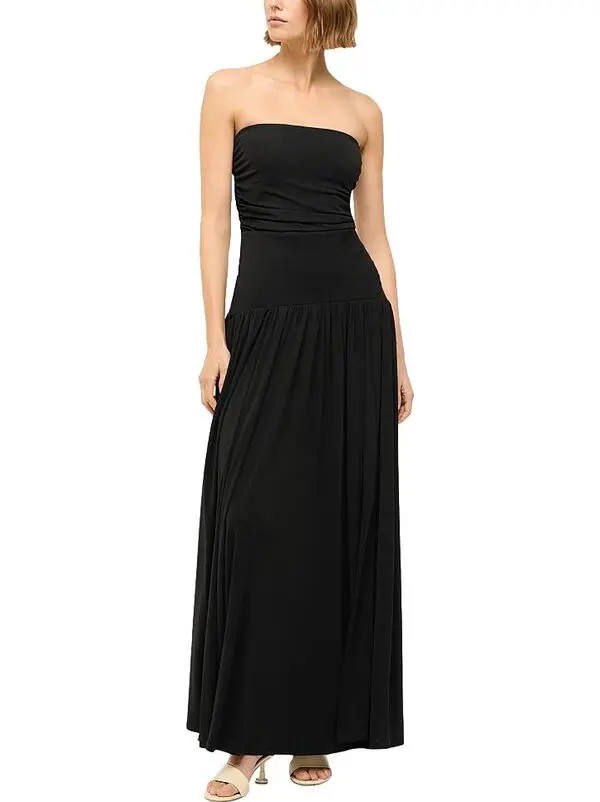 Staud Mariana Strapless Dress - Black