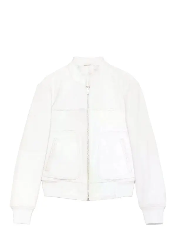 R13 Cracked-effect Jacket - White