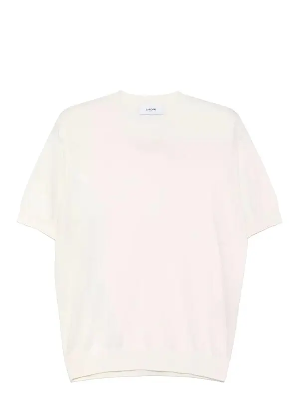 LARDINI Crew Neck Top - White