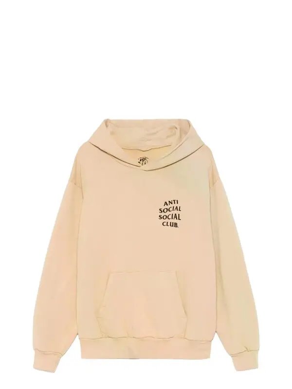ANTI SOCIAL SOCIAL CLUB Logo-print Hoodie - Neutrals