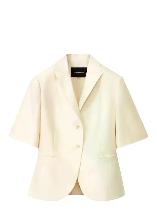 Fabiana Filippi Single-breasted Blazer - White
