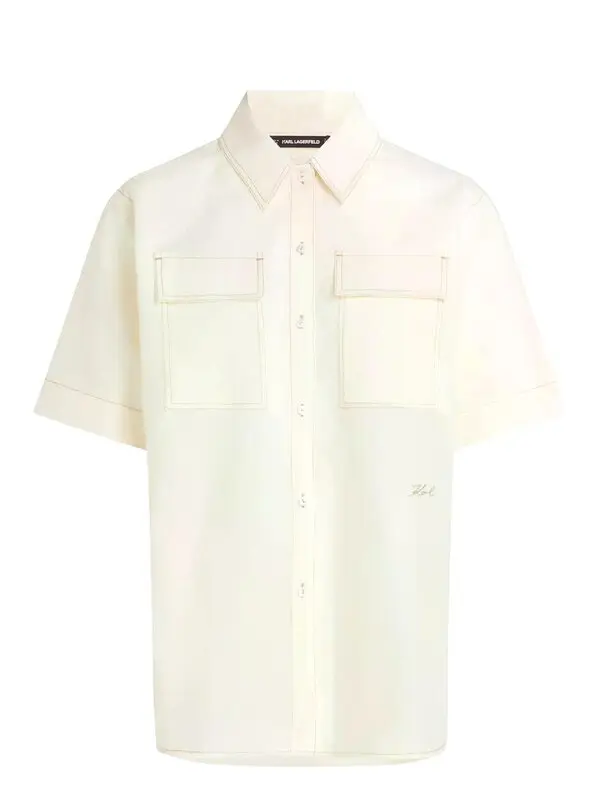 Karl Lagerfeld Short-sleeved Shirt - Neutrals