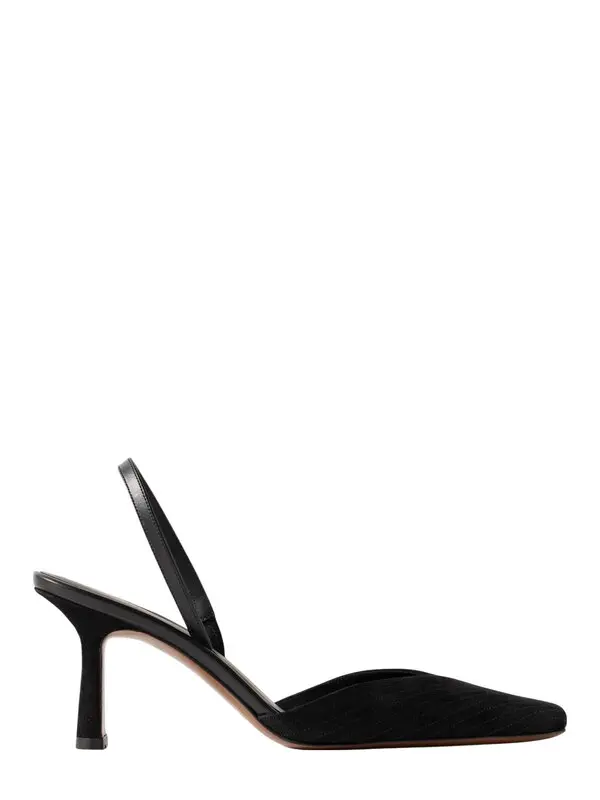 NEOUS Dilmun Suede Slingback Pumps - Black