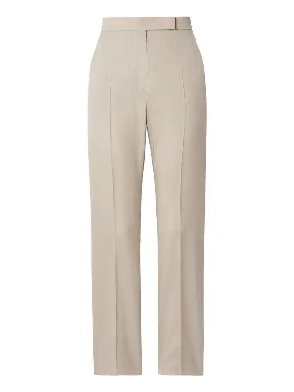 Max Mara Wool, Mohair And Silk-blend Pants - Neutrals