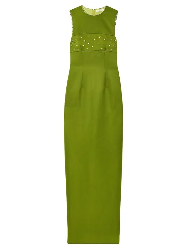 EMILIA WICKSTEAD Amadine Embellished Gown - Green