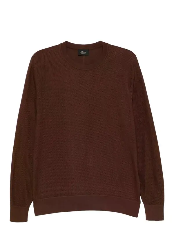 Brioni Crew-neck Jumper - Brown