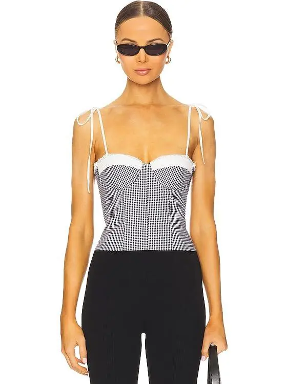 MORE TO COME Roslyn Top - Black