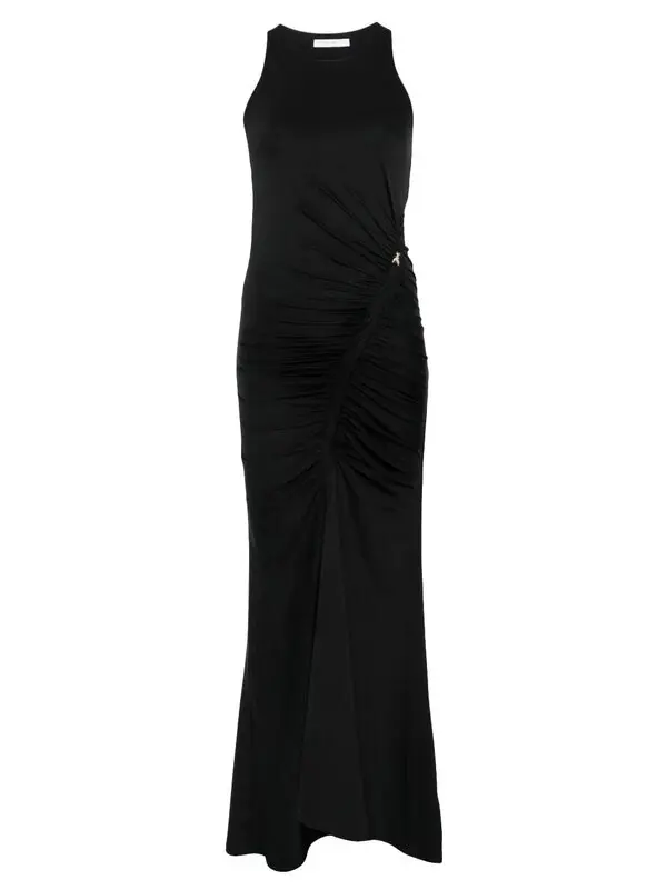 Patrizia Pepe Ruched Maxi Dress - Black