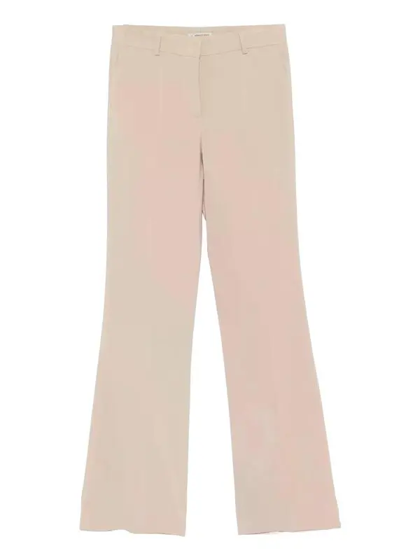 Alberto Biani Crepe Trousers - Neutrals