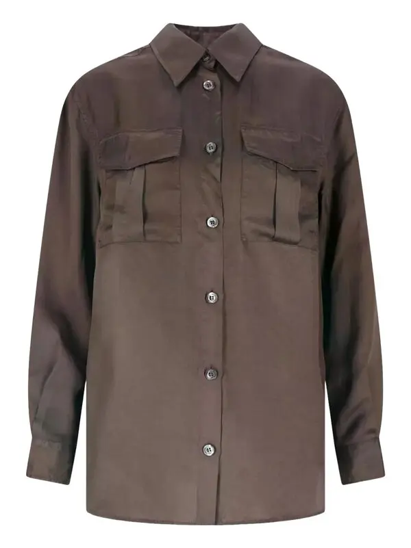 Aspesi Long Sleeve Shirt - Brown