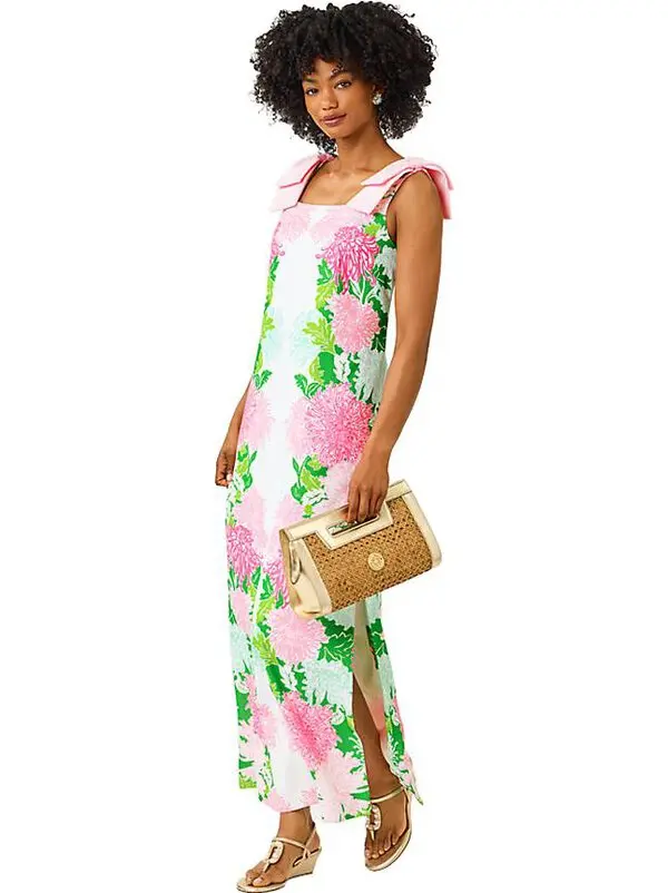 Lilly Pulitzer® Bernice Maxi Dress - Terrace Green Go With The Flow Engineered Woven Maxi