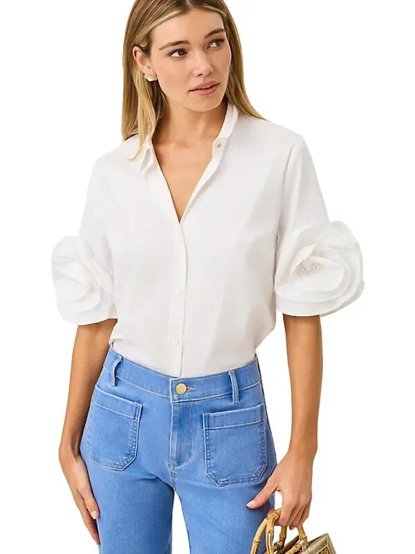 Lilly Pulitzer® The Flower Lilly Shirt - Resort White