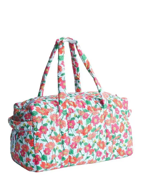VERA BRADLEY Disney Large Original Duffel In Mickey Meadow - Blue