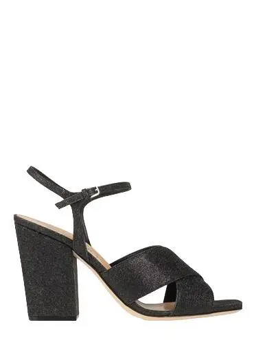 SERGIO ROSSI Ankle Strap Sandals - Black