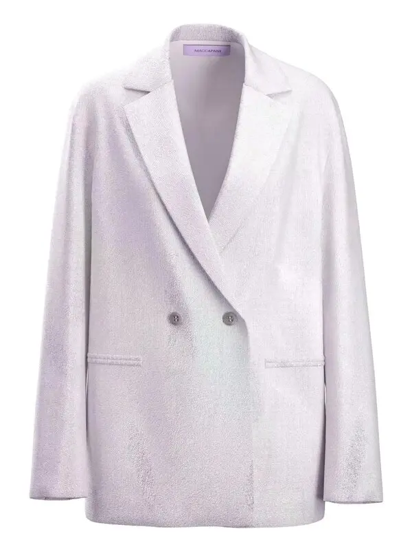 MARGHERITA MACCAPANI Tats Double-breasted Blazer - White