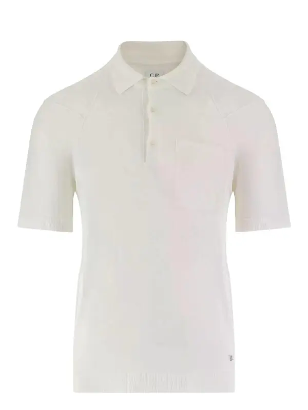 C.P. COMPANY Cotton Polo Shirt - White