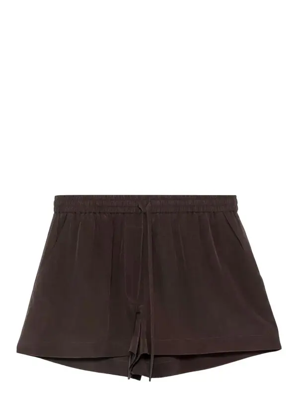 P.a.r.o.s.h Silk Shorts - Brown