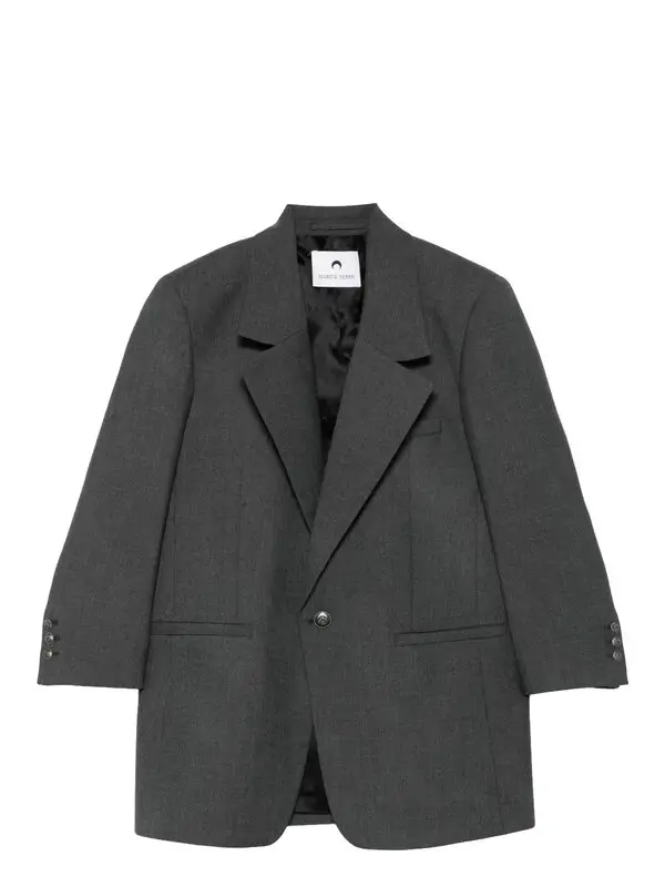 MARINE SERRE Tailored Blazer - Grey
