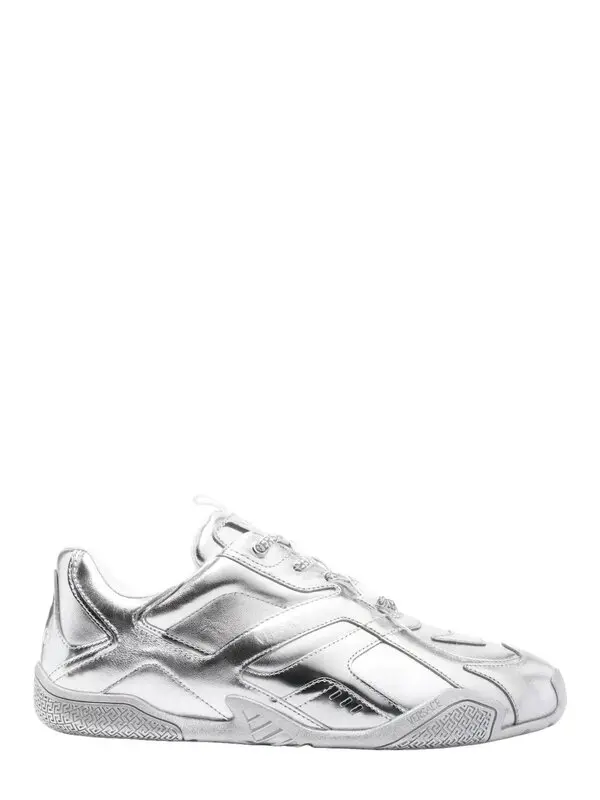 Versace Galaxia Metallic Sneakers - Silver