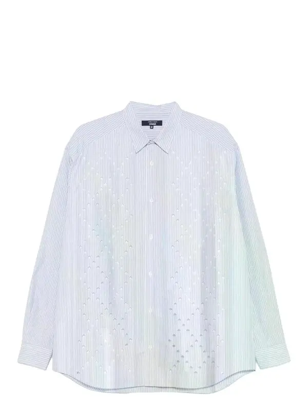 Comme Des Garçons Striped Shirt - Blue