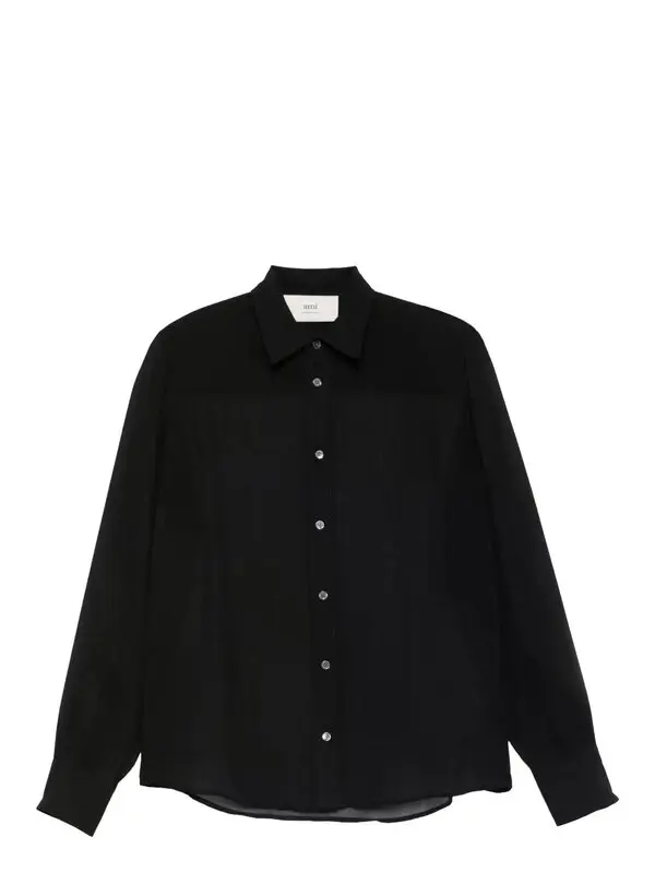Ami Semi-sheer Shirt - Black