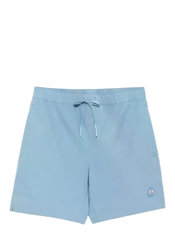 Moose Knuckles Logo Swim Shorts - Blue