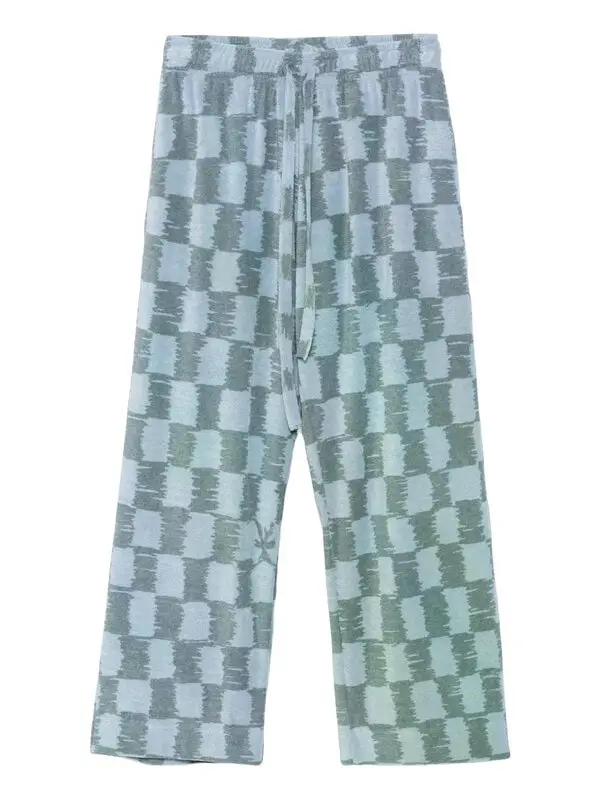BONSAI Checkerboard Trousers - Blue