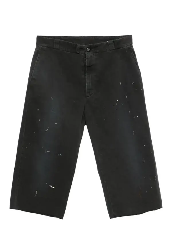 MAISON MARGIELA Paint Splatter Shorts - Black