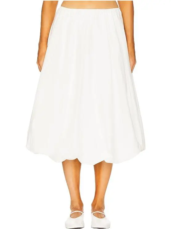 MORE TO COME Esme Midi Skirt - White