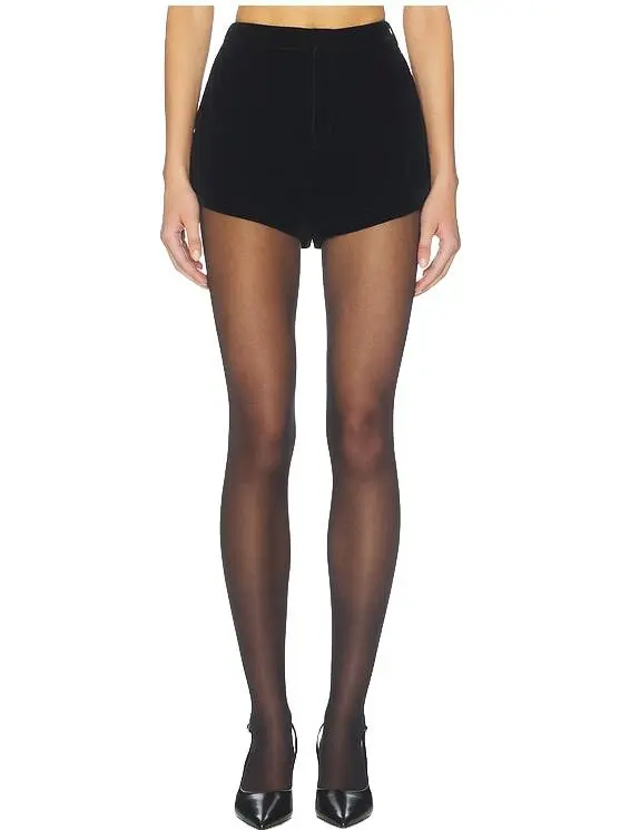 Superdown Jacinth Hot Short - Black Velvet