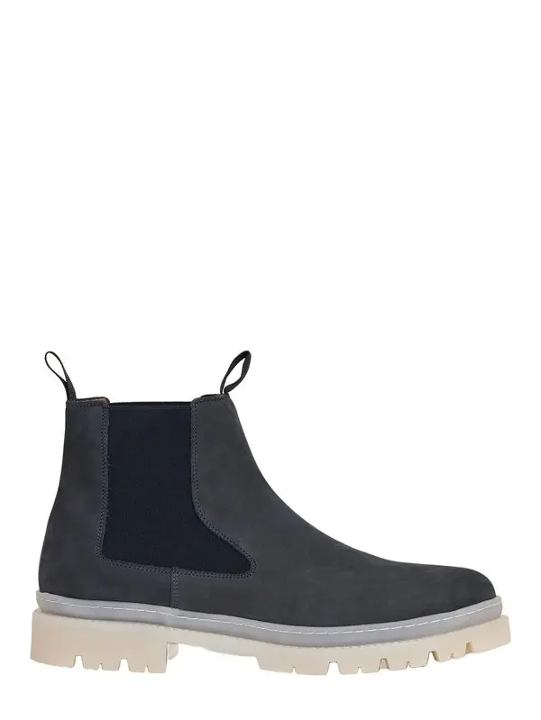 REISS Garry Suede Chelsea Boots - Dark Navy