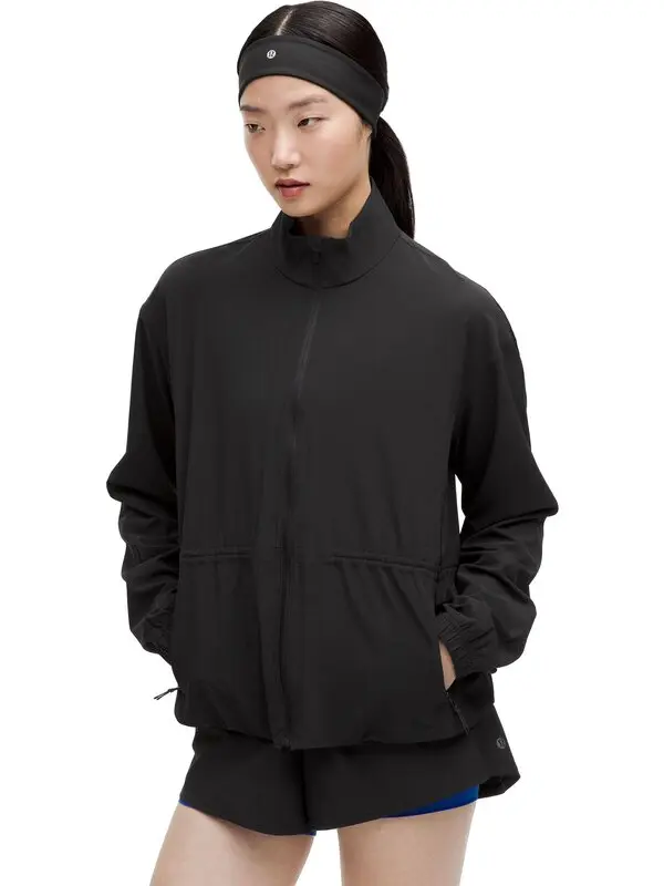 Lululemon Uv-protective Cinch-waist Running Jacket - Black