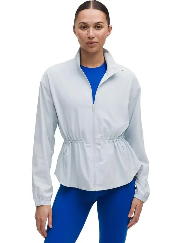 Lululemon Uv-protective Cinch-waist Running Jacket - Starch Blue