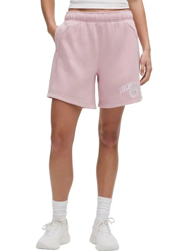 Lululemon Scuba Mid-rise Oversized 7" Short - Pink Haze