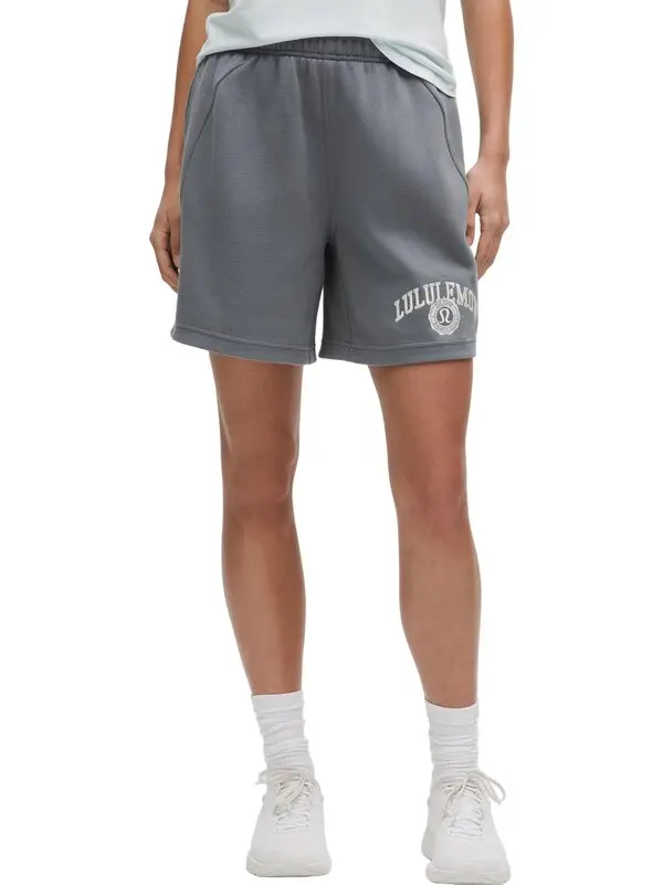 Lululemon Scuba Mid-rise Oversized 7" Short - Solar Grey