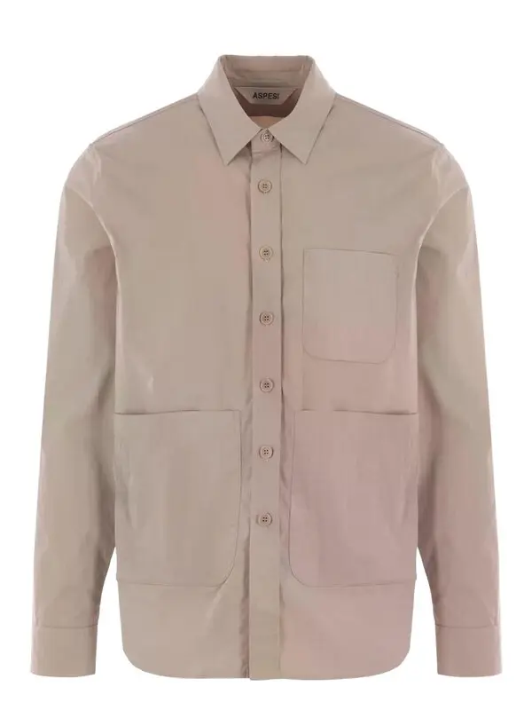 Aspesi Button-up Utility Shirt - Neutrals