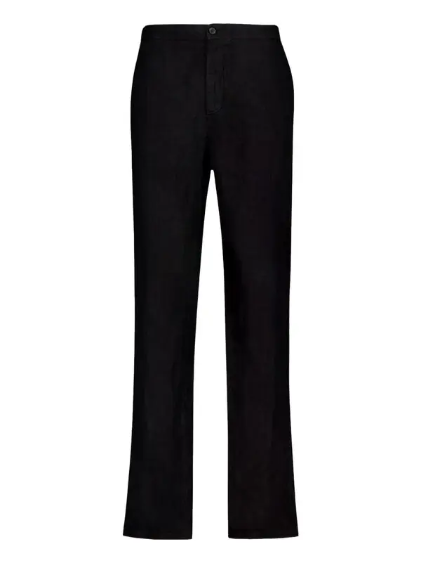 Boglioli Linen Tailored Trousers - Black