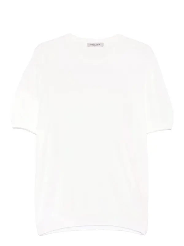 FILERIA Fine-knit T-shirt - White