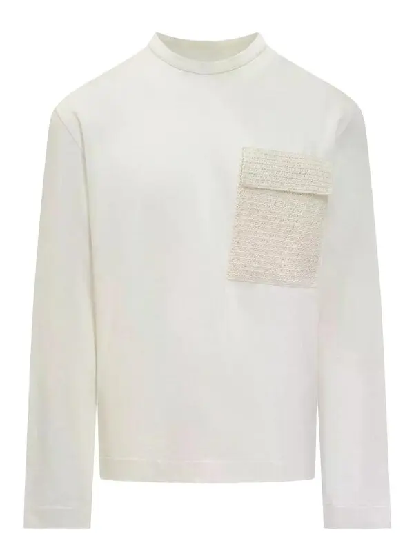JIL SANDER Long Sleeve Sweater - White