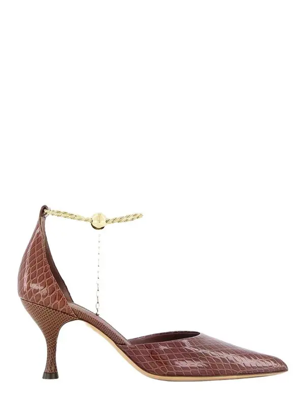 FERRAGAMO 70mm Dana Pumps - Red