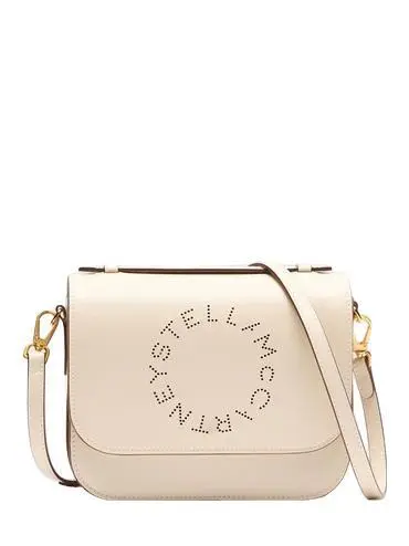 Stella McCartney Logo Messenger Crossbody Bag - White