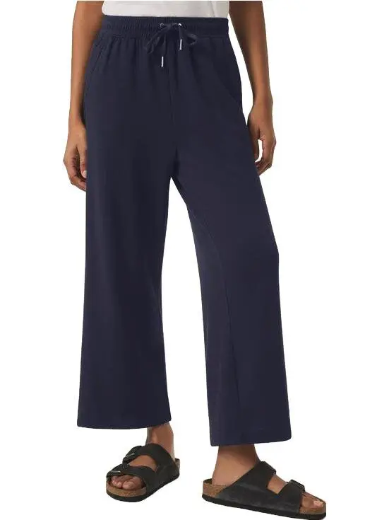Splendid Supersoft Crop Wide Leg Pant - Black