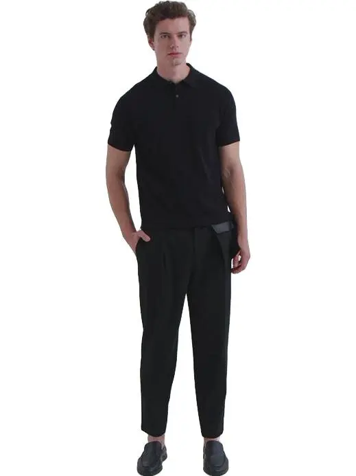 Rudsak Kurk Knit Polo - Black