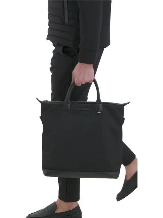 Rudsak Canvas Tote With Leather Trim - Black