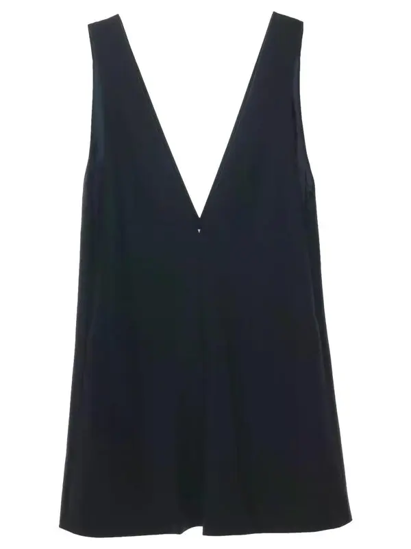 Carven V-neck Dress - Blue