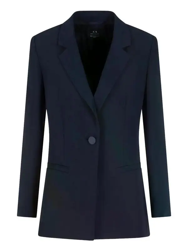 Armani Exchange Single-breasted Blazer - Blue