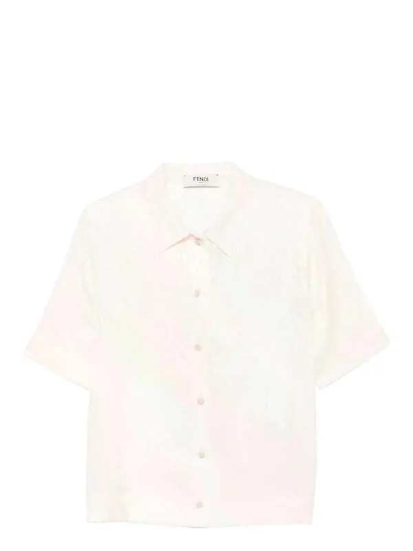 Fendi Ff-jacquard Shirt - Pink
